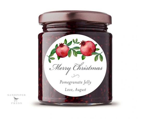 Custom Pomegranate Labels Printed Personalized Stickers for - Etsy