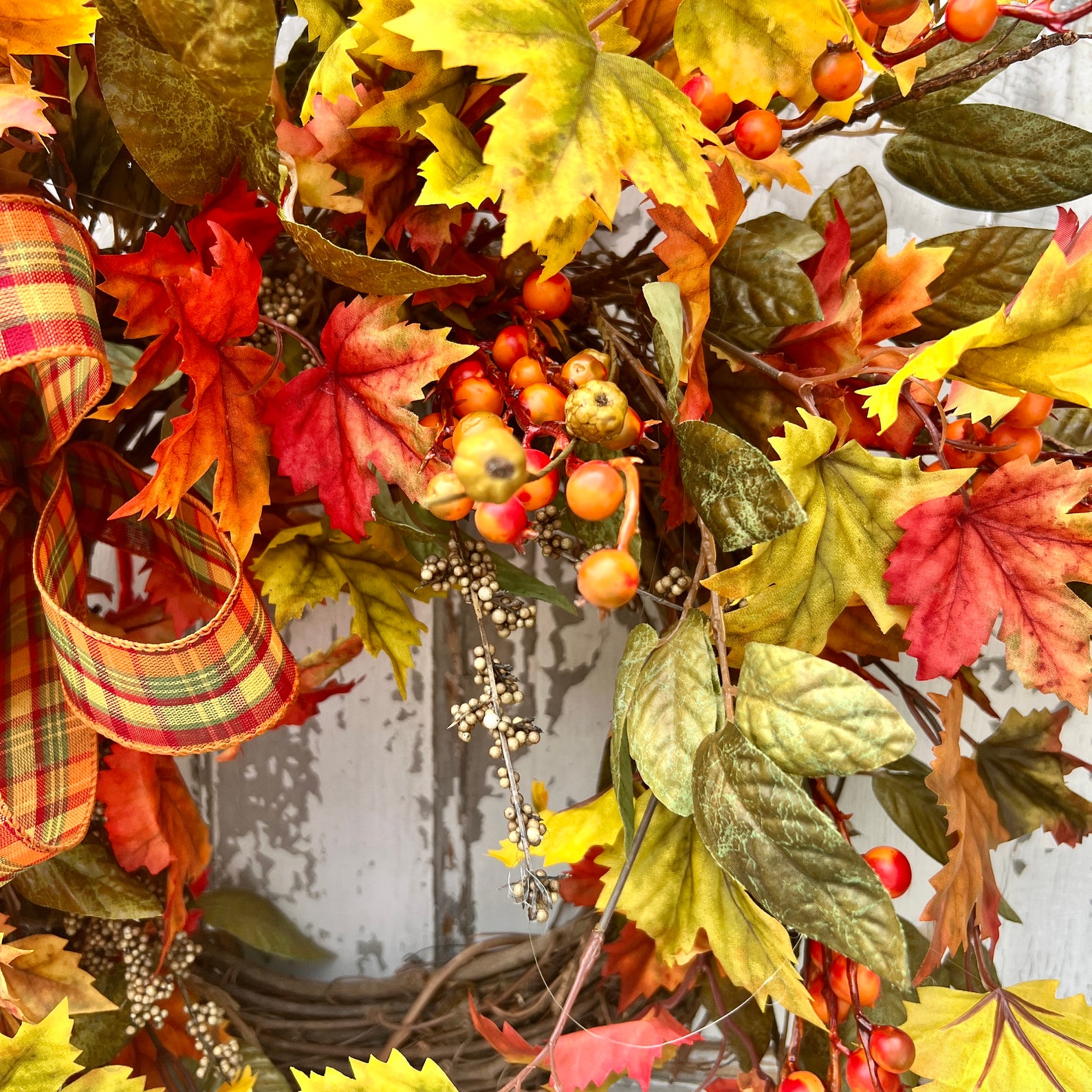 Fall Wreath for Front Door, Autumn Wreath, Fall Home Decor, Autumn Home ...