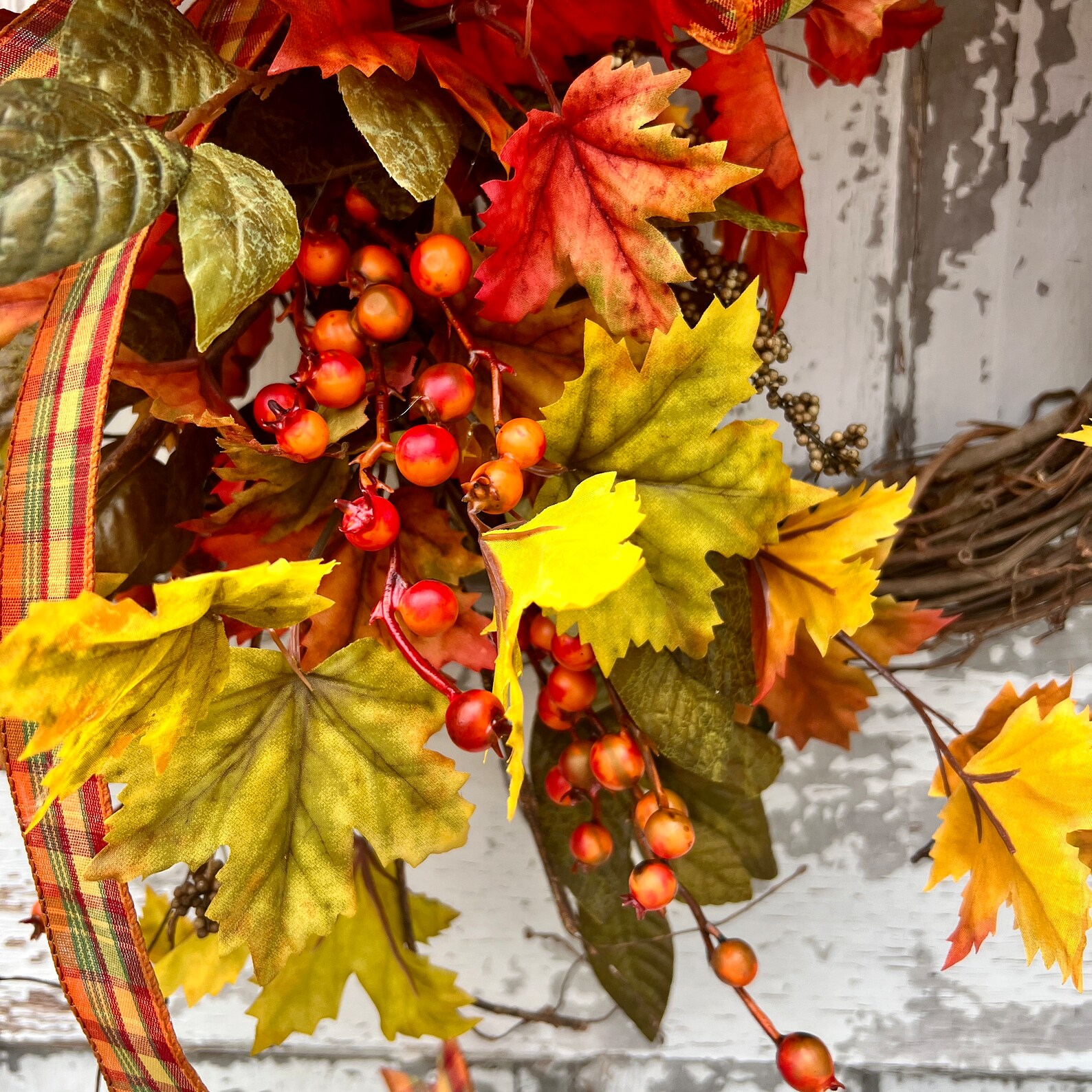 Fall Wreath for Front Door, Autumn Wreath, Fall Home Decor, Autumn Home ...