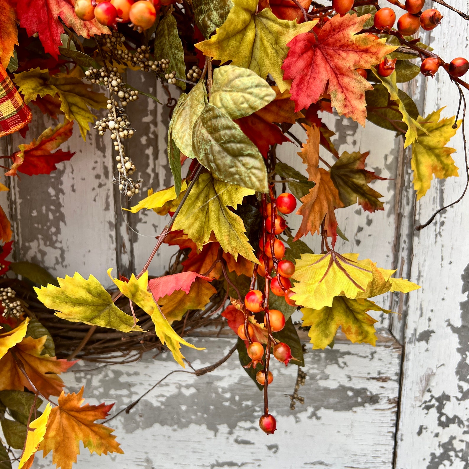 Fall Wreath for Front Door, Autumn Wreath, Fall Home Decor, Autumn Home ...