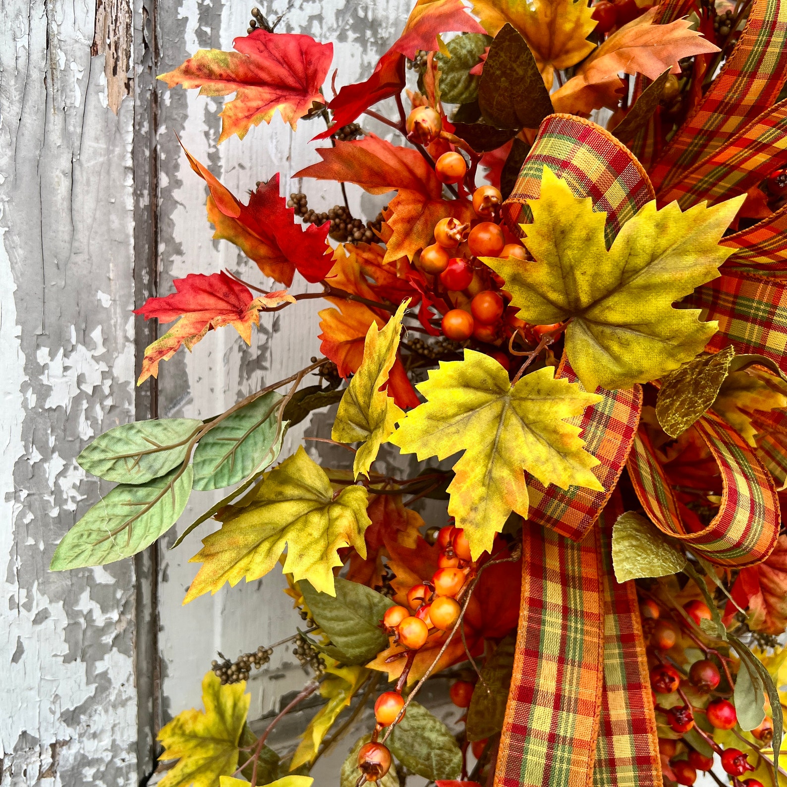 Fall Wreath for Front Door, Autumn Wreath, Fall Home Decor, Autumn Home ...