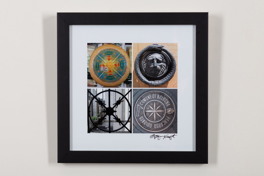 Framed Photographic Print - Circular Grid - Bologna, Italy - Etsy