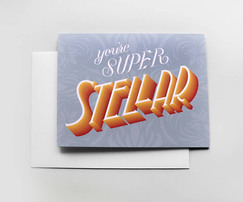 Super Stellar Greeting Card - Etsy
