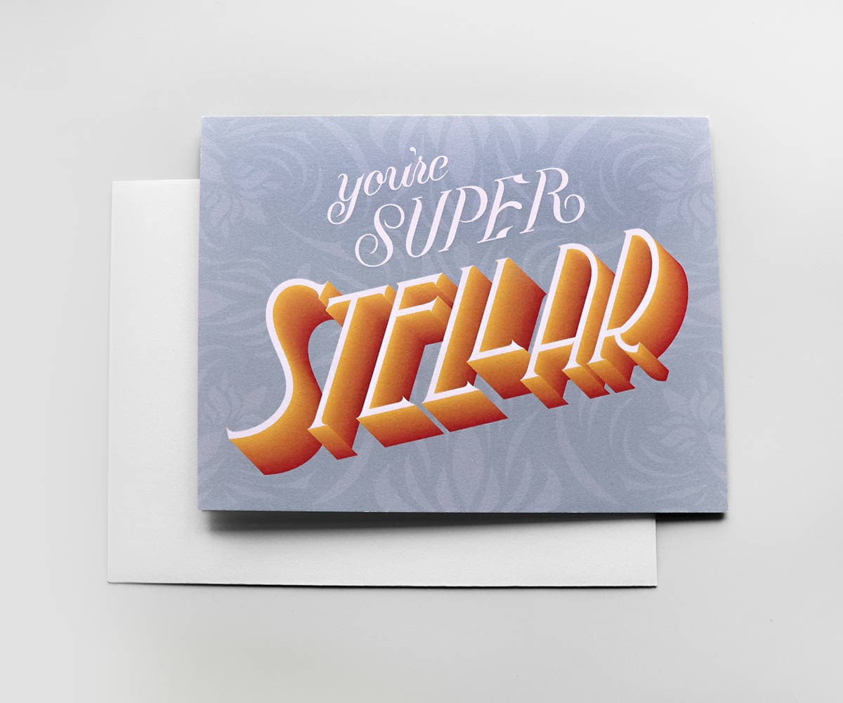 Super Stellar Greeting Card - Etsy