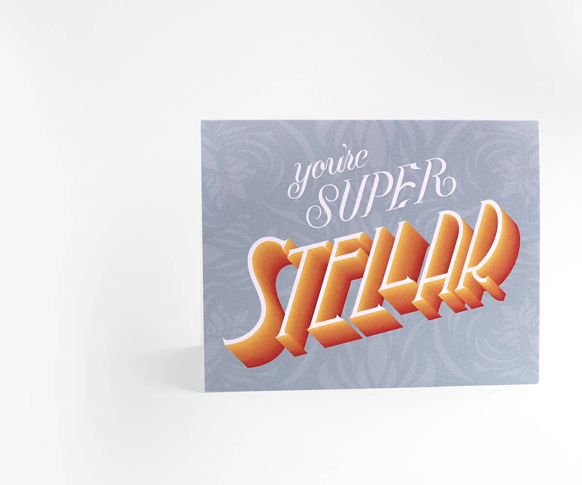 Super Stellar Greeting Card - Etsy