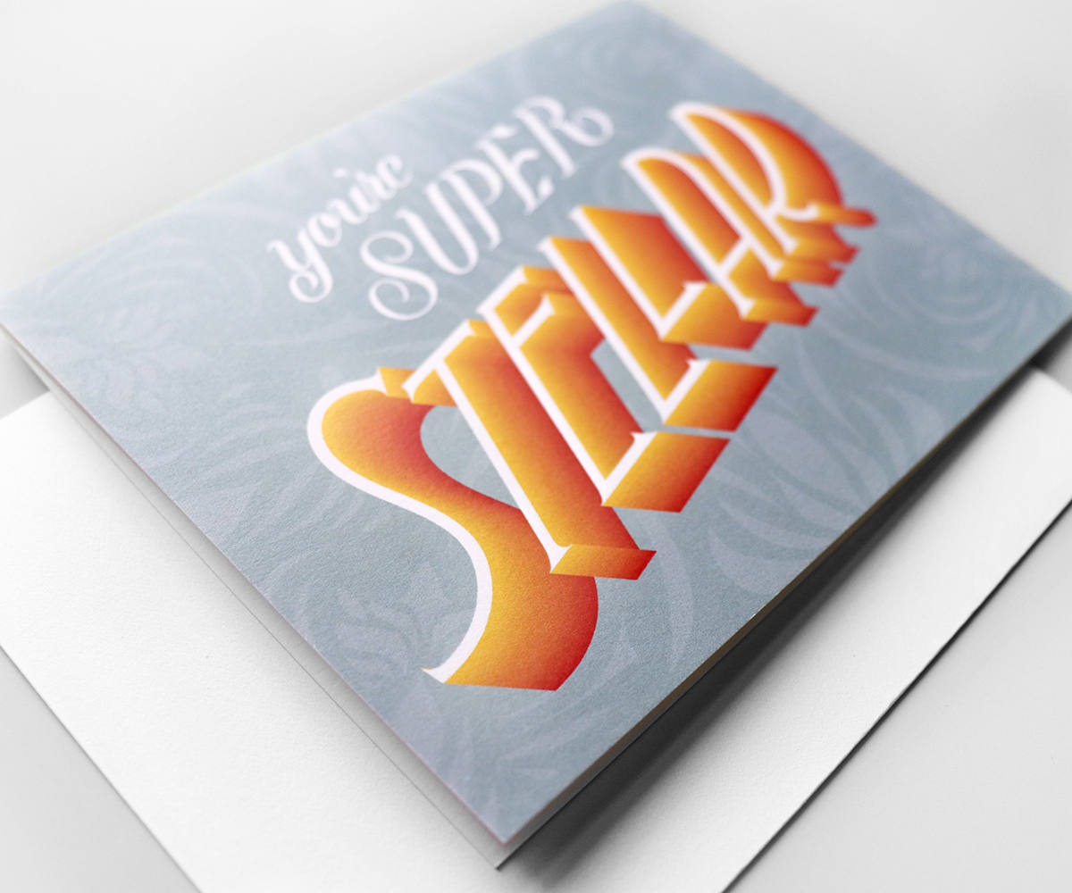 Super Stellar Greeting Card - Etsy