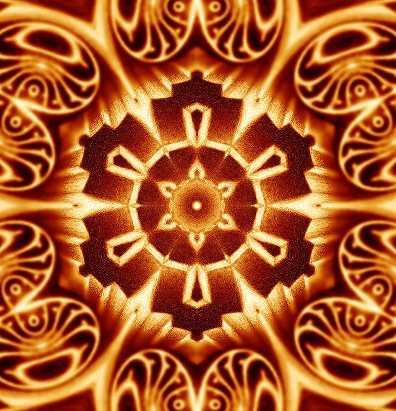 Metal Print - Divine Template - Sacred Geometry - Mandala Art - Home ...