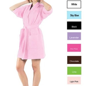 MONOGRAMMED Robe Spa Robe Waffle Weave Robe Personalized - Etsy