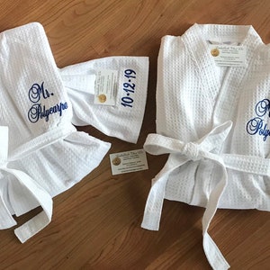 Customized Couples Gift, Set of 2 COUPLES Robes, Personalized Couples ...