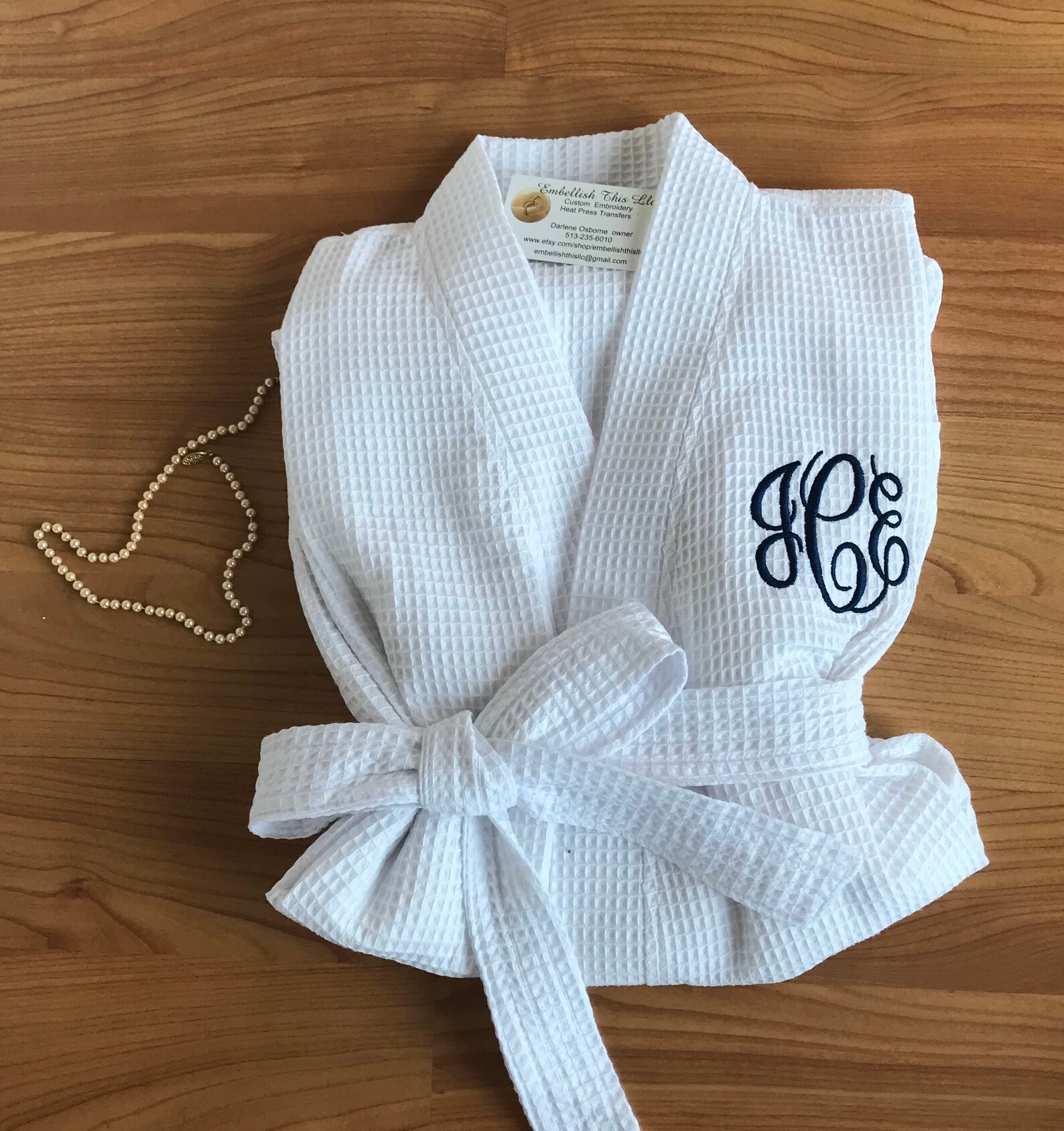Monogrammed Waffle Spa ROBE Moms Robe Dads Robe Big Brother | Etsy
