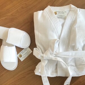 Personalized SPA Robe SET, Robe, Slippers , 2 Spa Set, Waffle Spa Robe ...