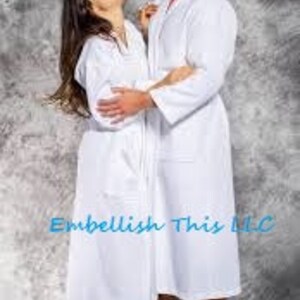 Customized Couples Gift, Set of 2 COUPLES Robes, Personalized Couples ...