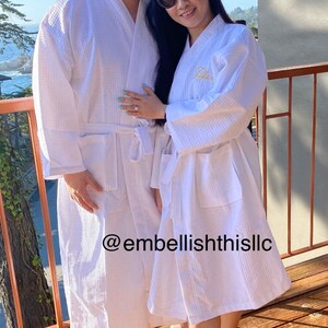 Customized Couples Gift, Set of 2 COUPLES Robes, Personalized Couples ...
