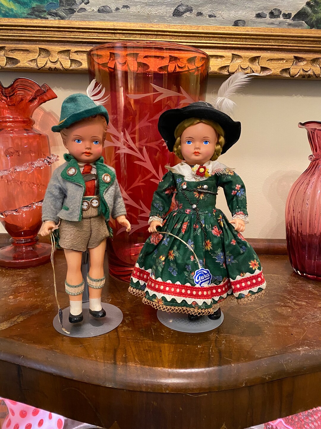 Pair of GURA Vintage Boy and Girl Dolls With Tags-detailed Beautiful ...