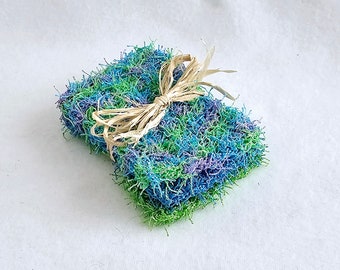 Summer Sunshine Scrubbies, Crocheted Dish Scrubbers, Set of 3 - Etsy