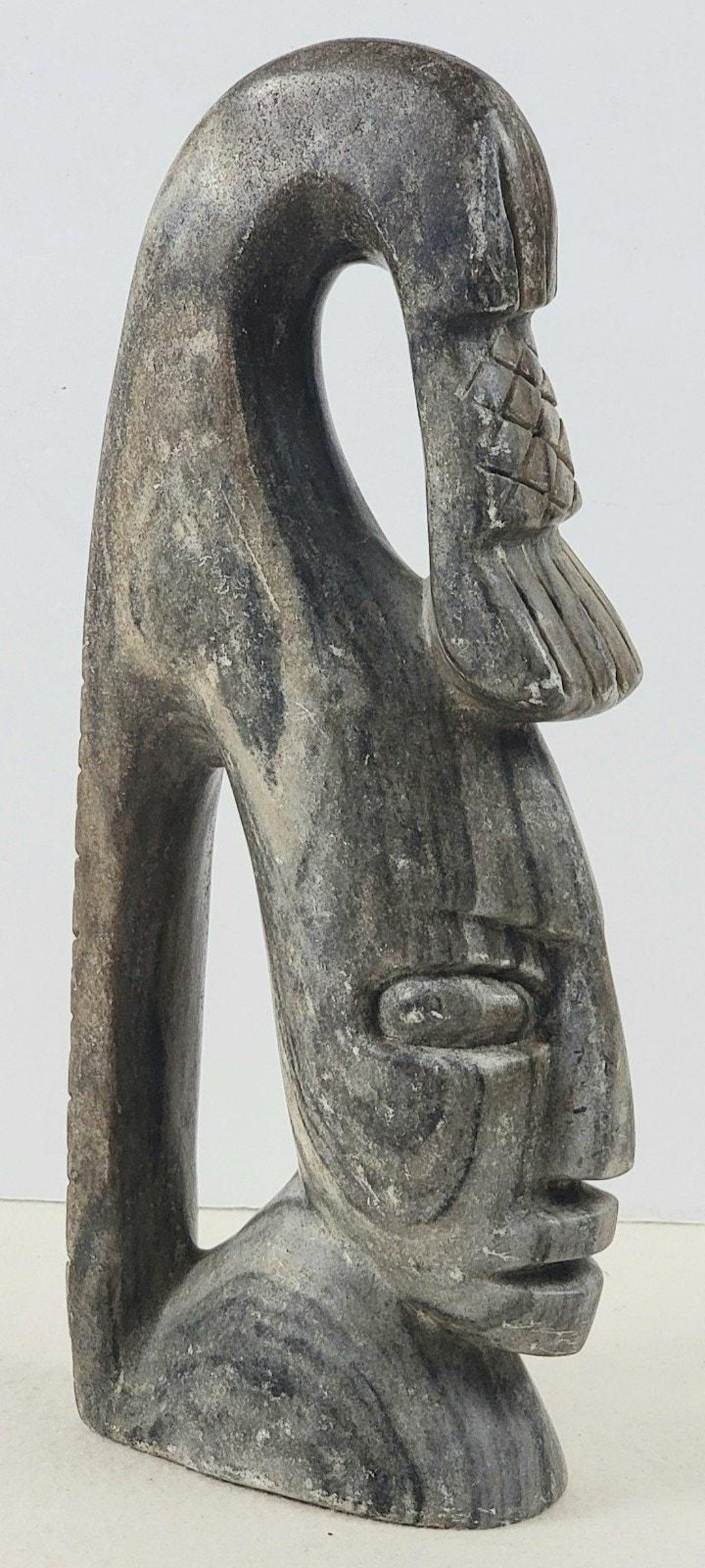 Vintage African Tribal Art Soapstone Kisii Statue Possibly Senoufo ...