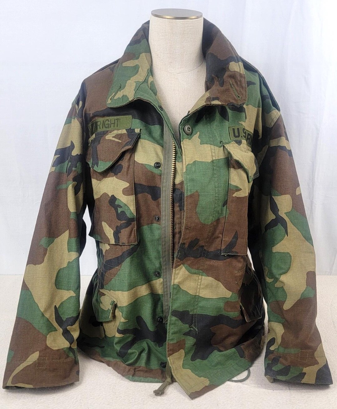 Vintage 1980s U.S. Army Cold Weather Field Jacket Camo Coat Small X ...