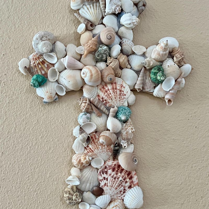 Sea Shell Cross - Etsy