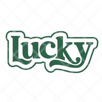 Lucky SVG Cut File - Etsy