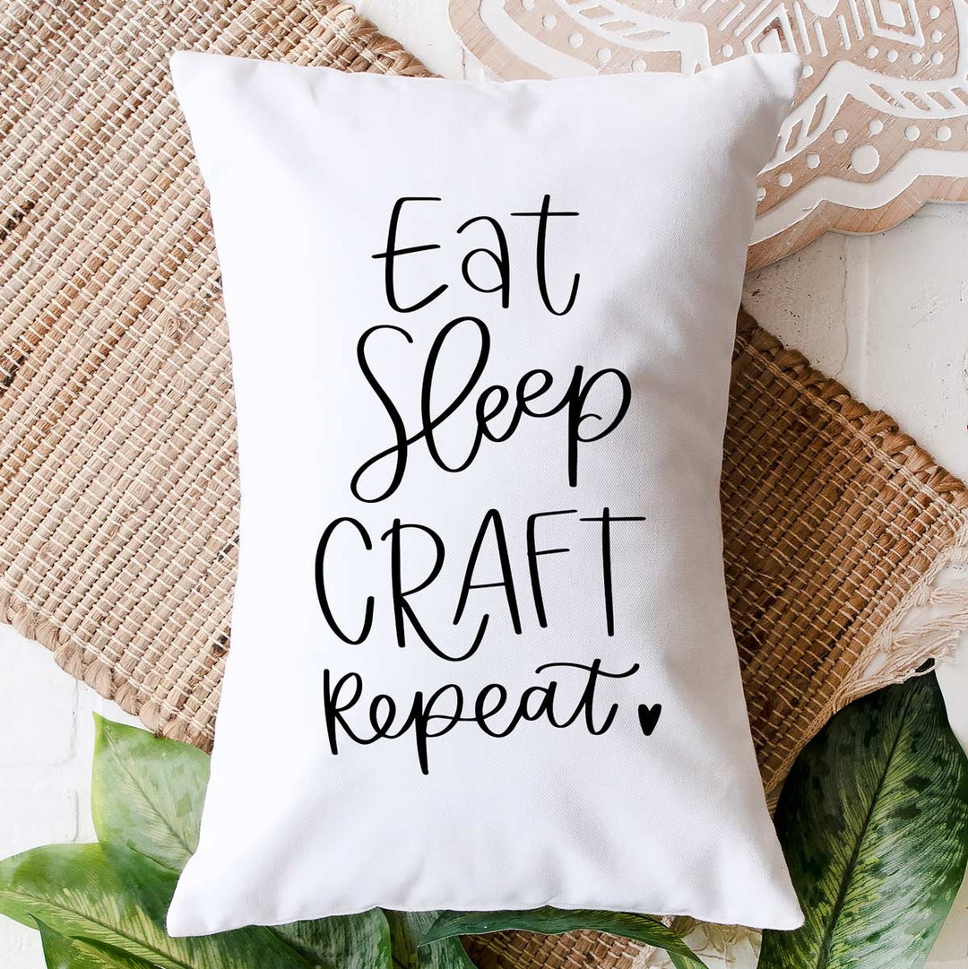 Eat Sleep Craft Repeat SVG Cut File - Etsy