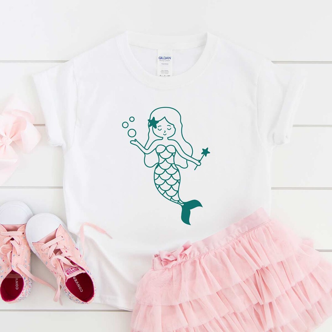 Mermaid Simple SVG Cut File - Etsy