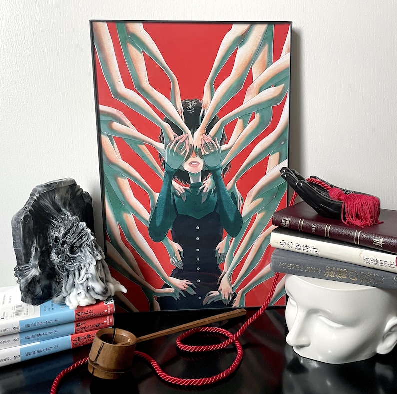 SHELTERED 11x17 Arme Hand Augen Körper Horror Rot Grün Creepy Kreuz ...