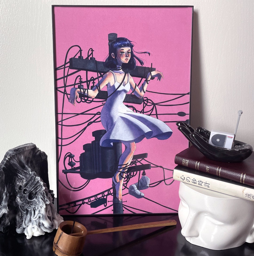 TRANSMISSION - Power Telephone Pylon Utility Pole Body Horror Pink ...