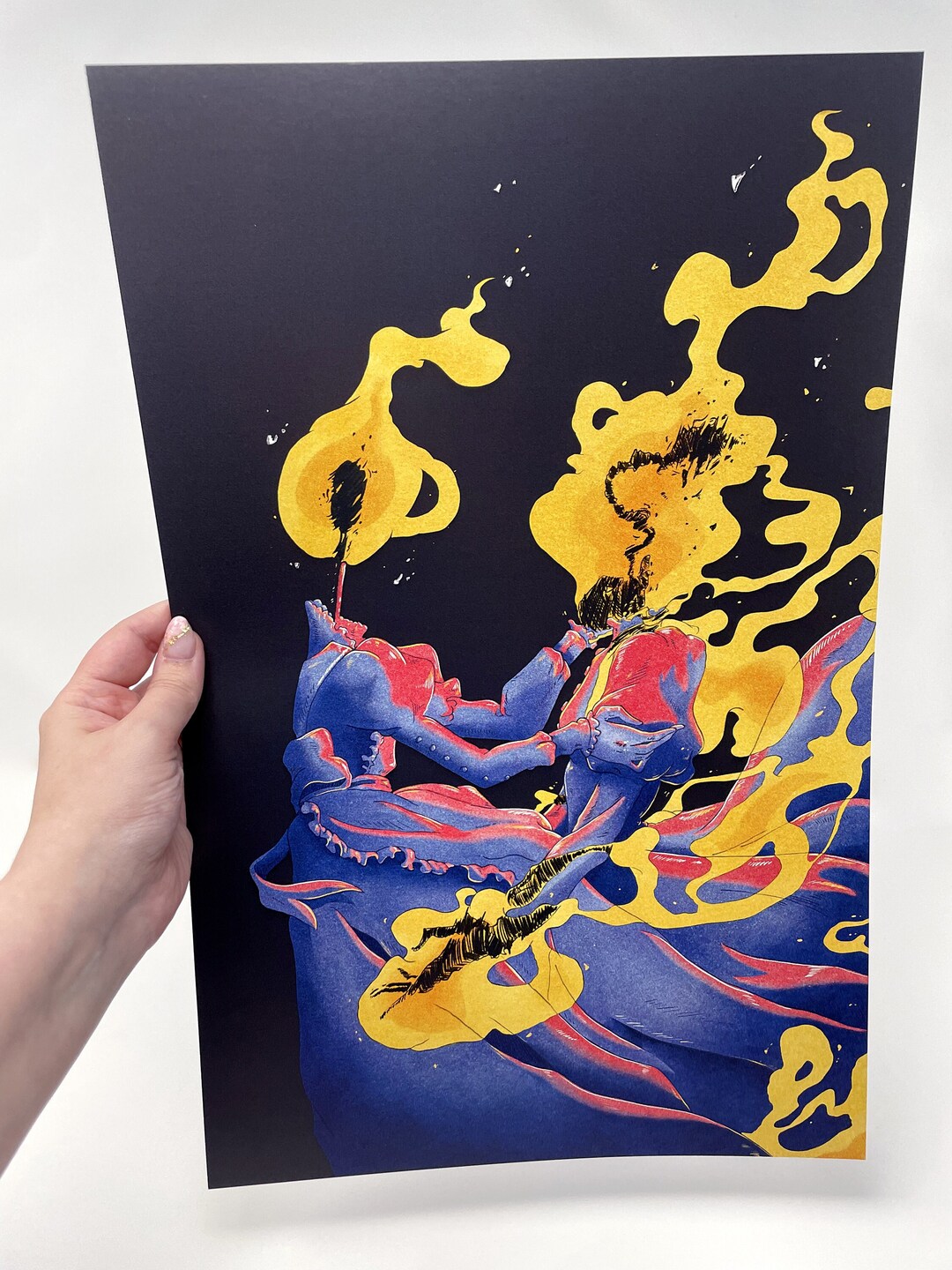 CHARRED - 11x17 Fire Matchsticks Match Sticks Relationship Couple Body ...