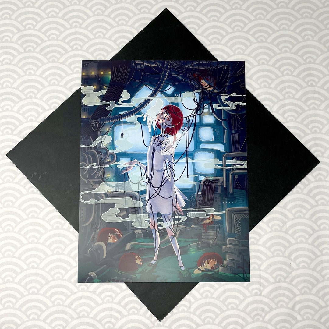 EXALT - 9x12 Art Print - Serial Experiments Lain Iwakura Inspired ...