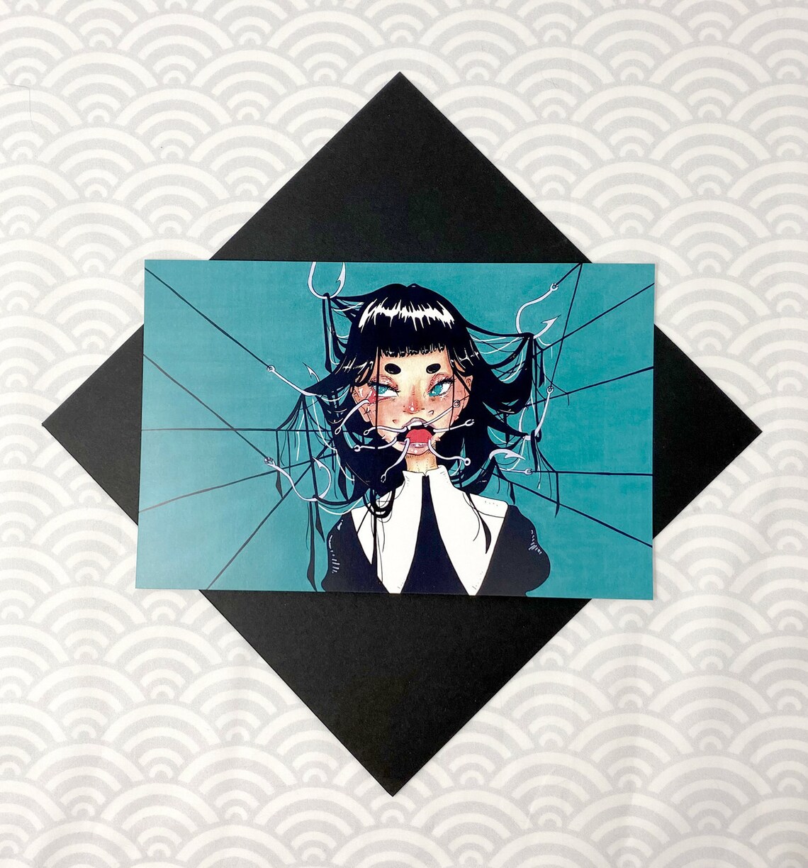 BAIT 5.5x8.5 Art Print Fish Hooks Body Horror Unique | Etsy