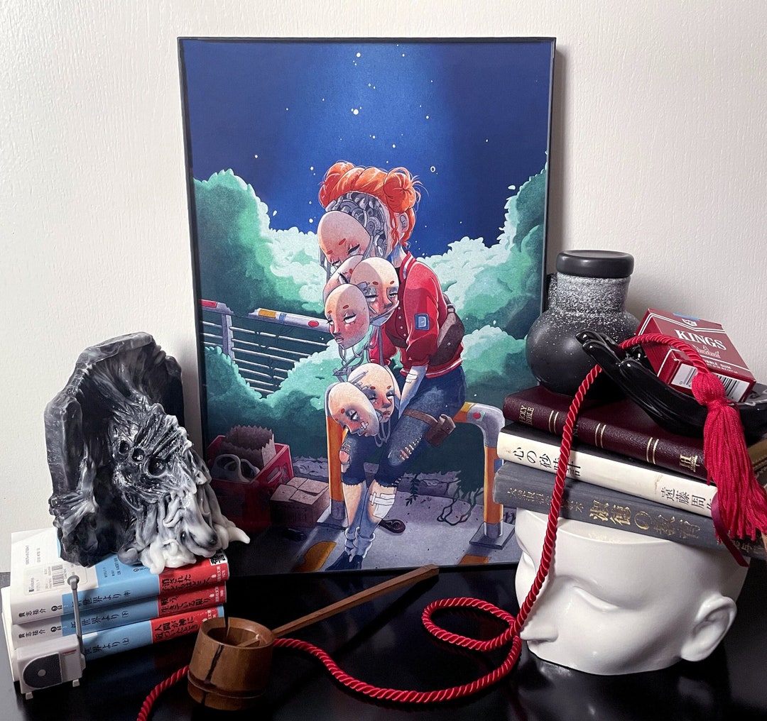 SCAVENGER 11x17 Nightlife City Dystopia Robot Cyborg Body Horror Creepy ...