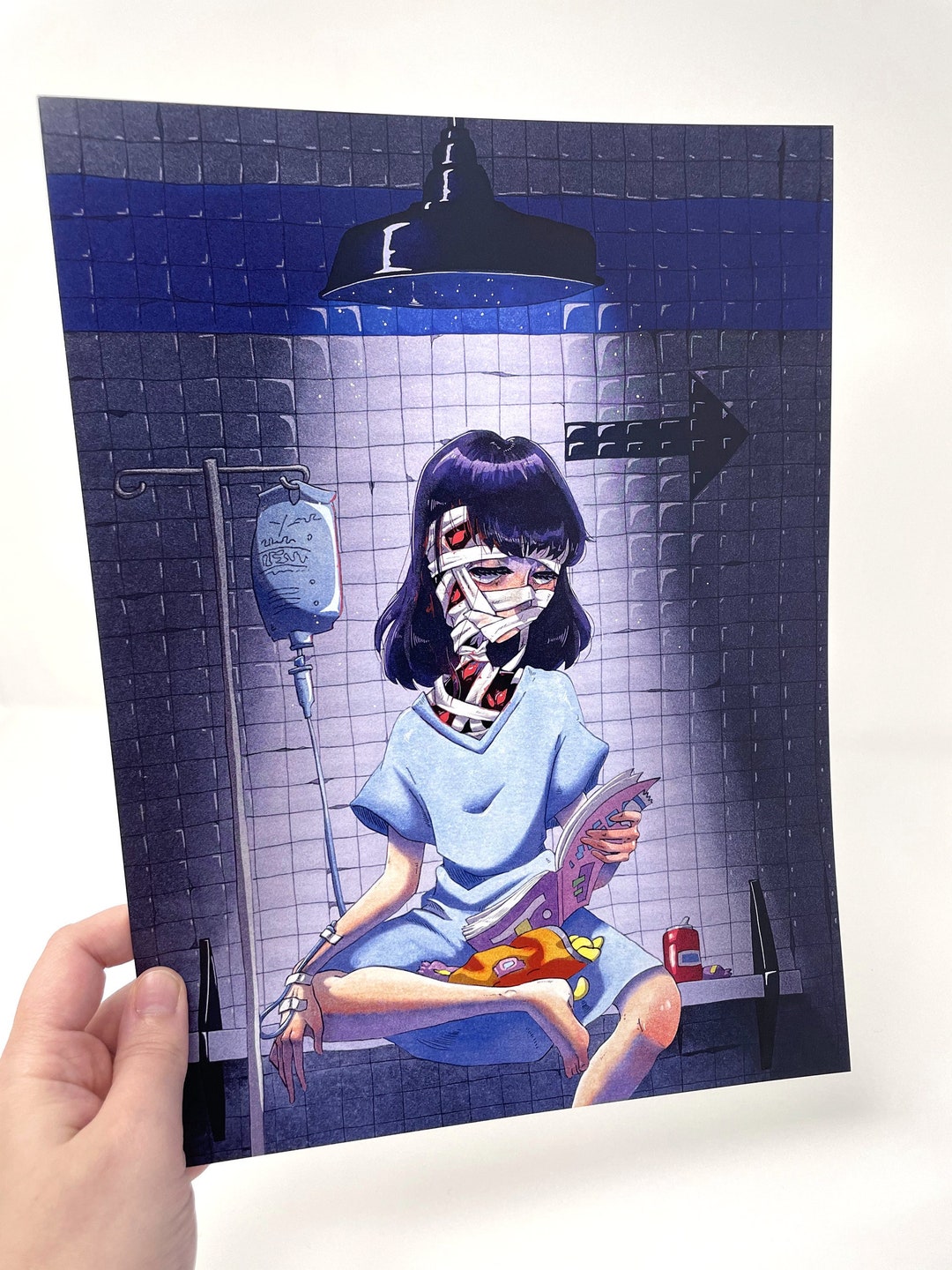 FUGITIVE - 9x12 Art Print - Ghost Demon Possession Surreal Surrealism ...