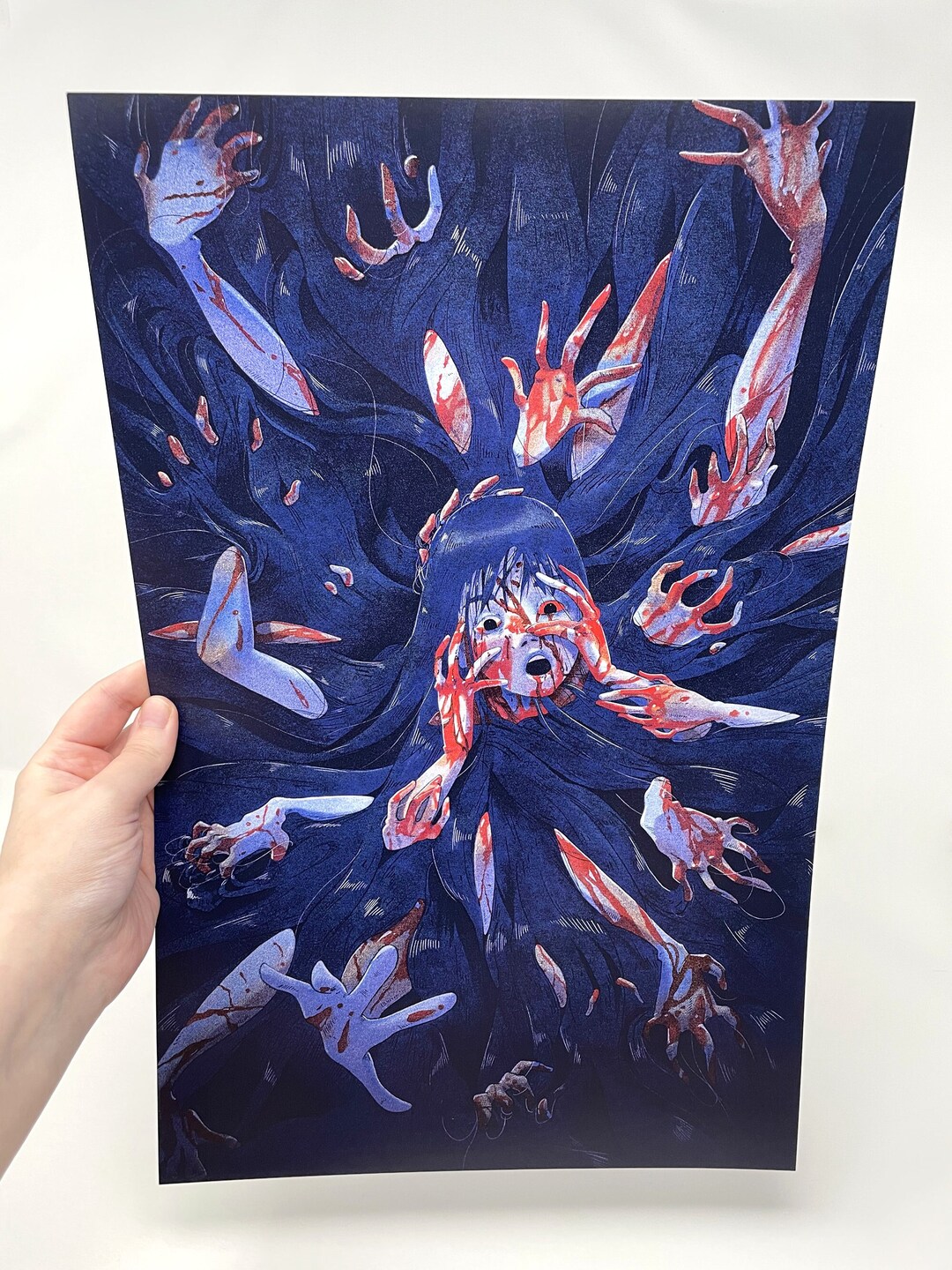 GRUDGE 11x17 Ghost Demon Hands Hair Body Horror Creepy - Etsy