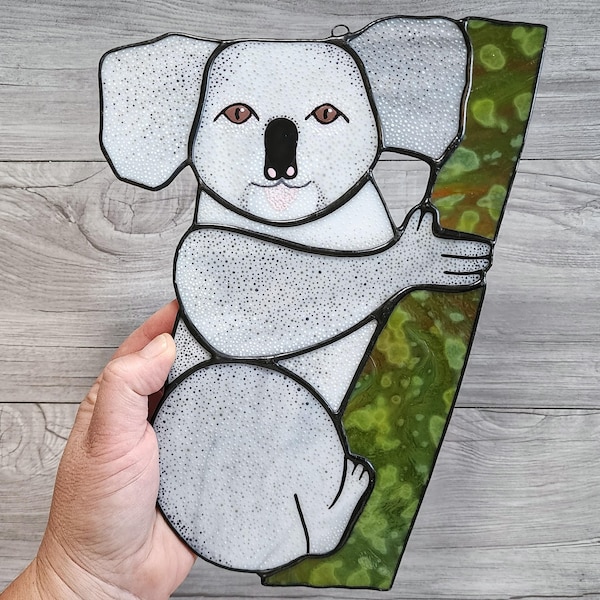 Stained Glass Koalas - Etsy