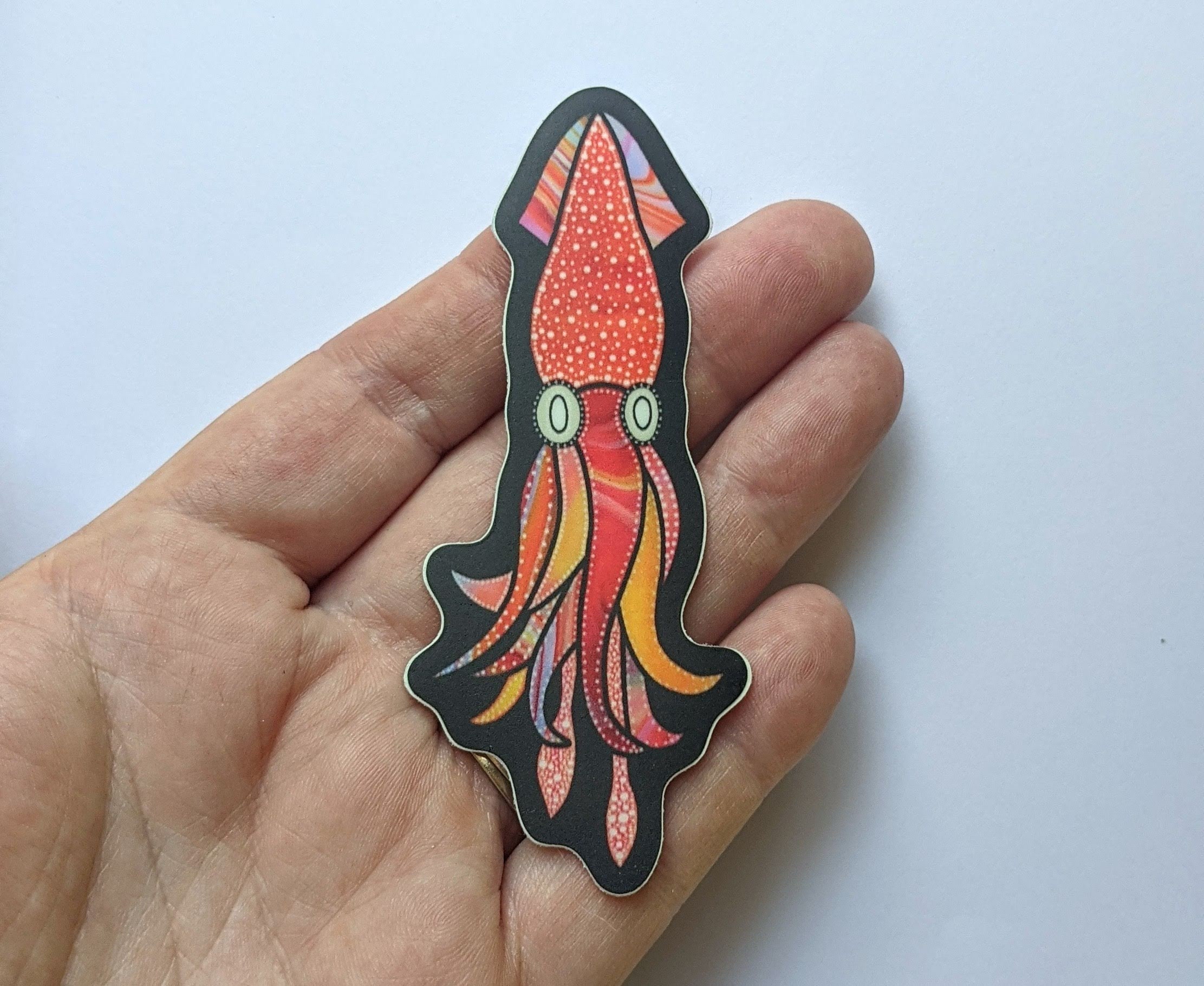 Glow in Dark Squid - Etsy