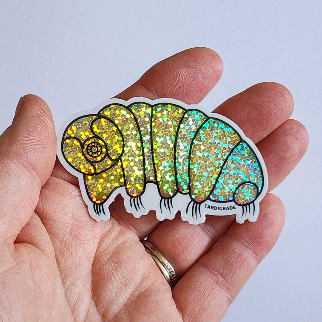 Tardigrade Glitter Sticker - Etsy