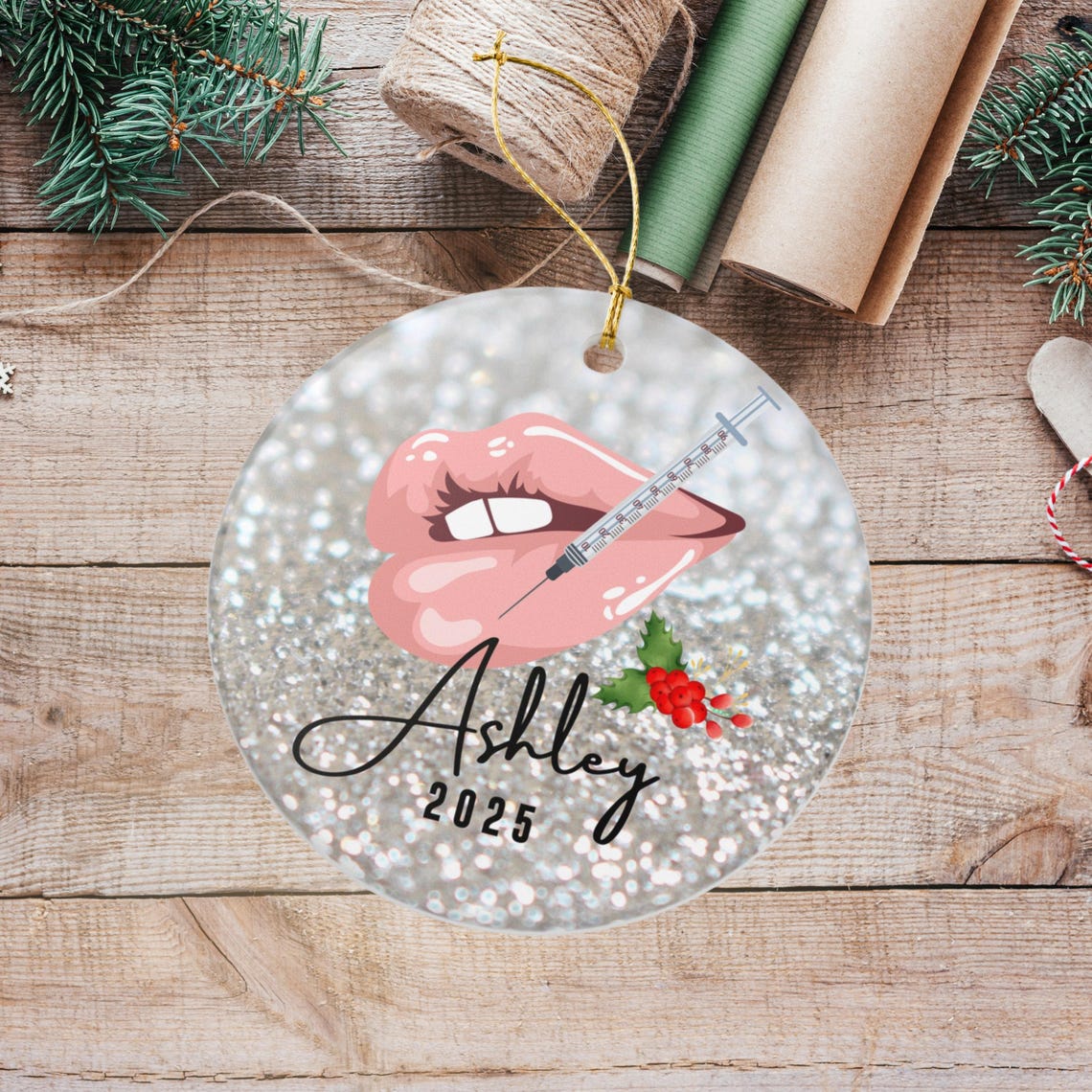 Personalized Esthetician Ornament Nurse Botox Filler Injector Christmas ...