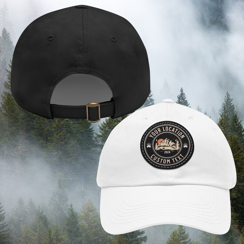 Mountain Hat Cabin Vacation Cap National Park Personalized Travel ...
