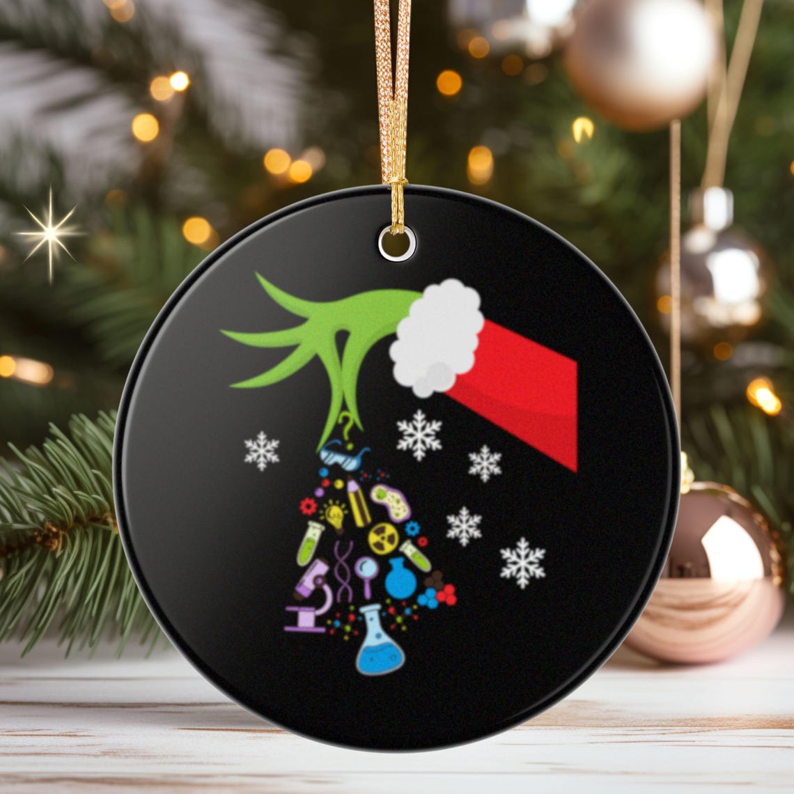 Custom Chemistry Christmas Ornament Science Major Lab Gift Scientist ...