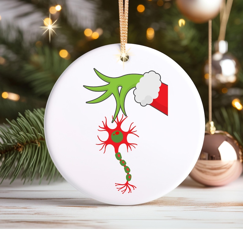 Neuron Ornament Neuro Nurse Christmas Gift RN Neuroscience Gift Science ...