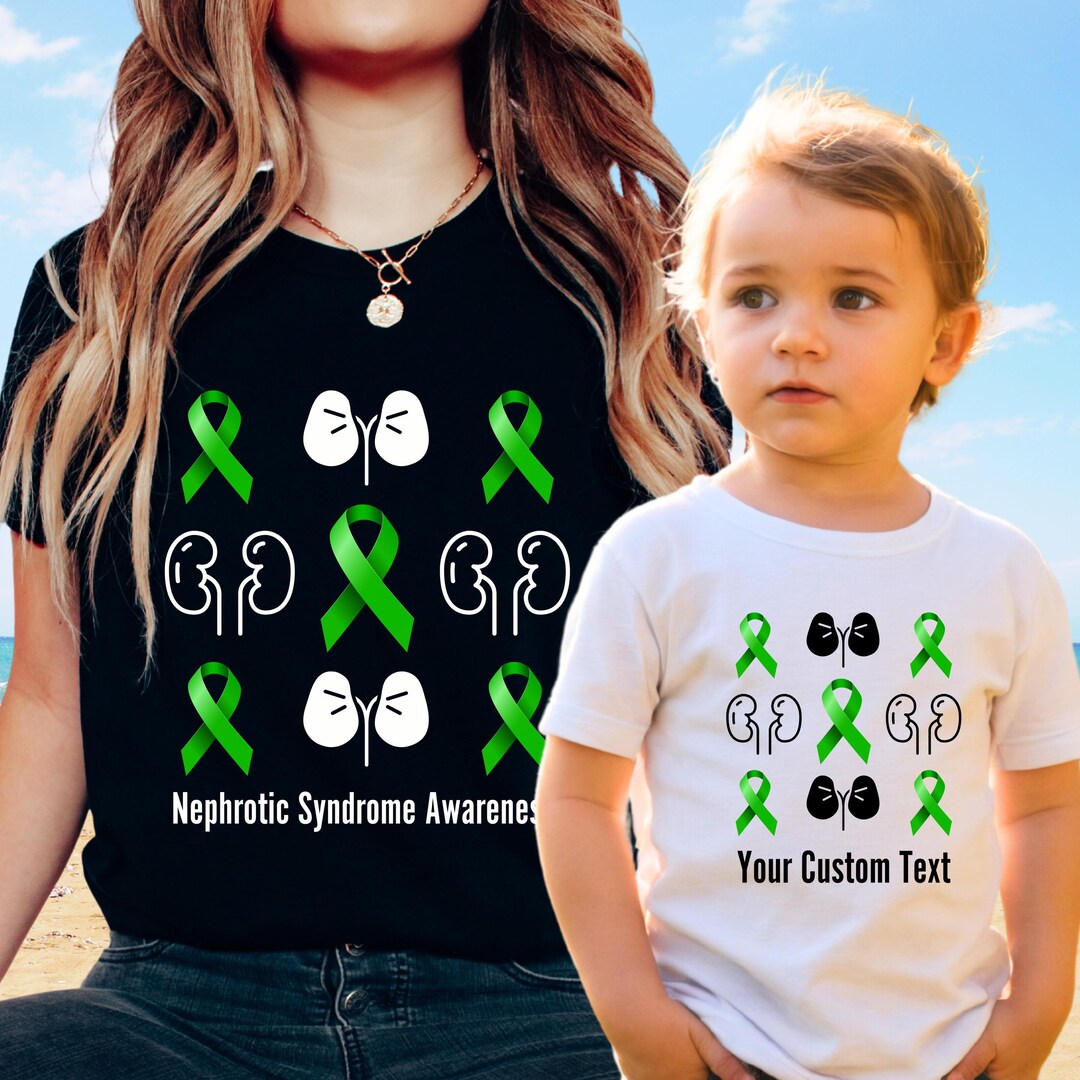 Green Ribbon Shirt Kidney Disease Awareness T-shirt Nephrotic Syndrome ...