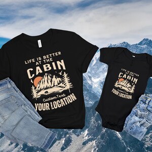 Cabin Family Vacation Shirt Personalized Family Mountain Trip Shirts ...