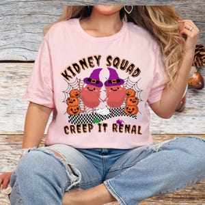 Funny Halloween Kidney Shirt Retro Dialysis T-shirt GI Nurse Tee Kidney ...