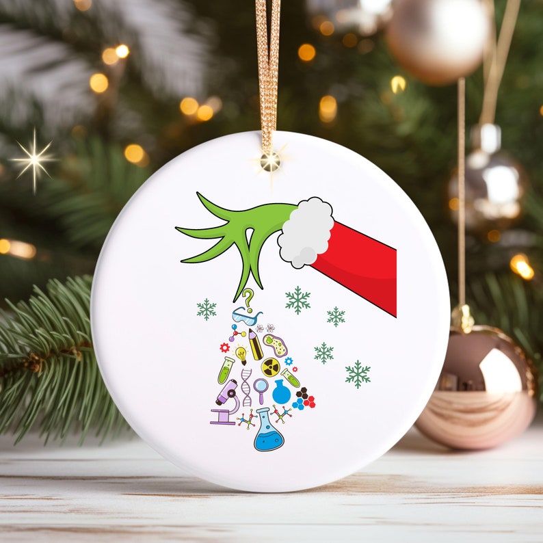 Custom Chemistry Christmas Ornament Science Major Lab Gift Scientist ...