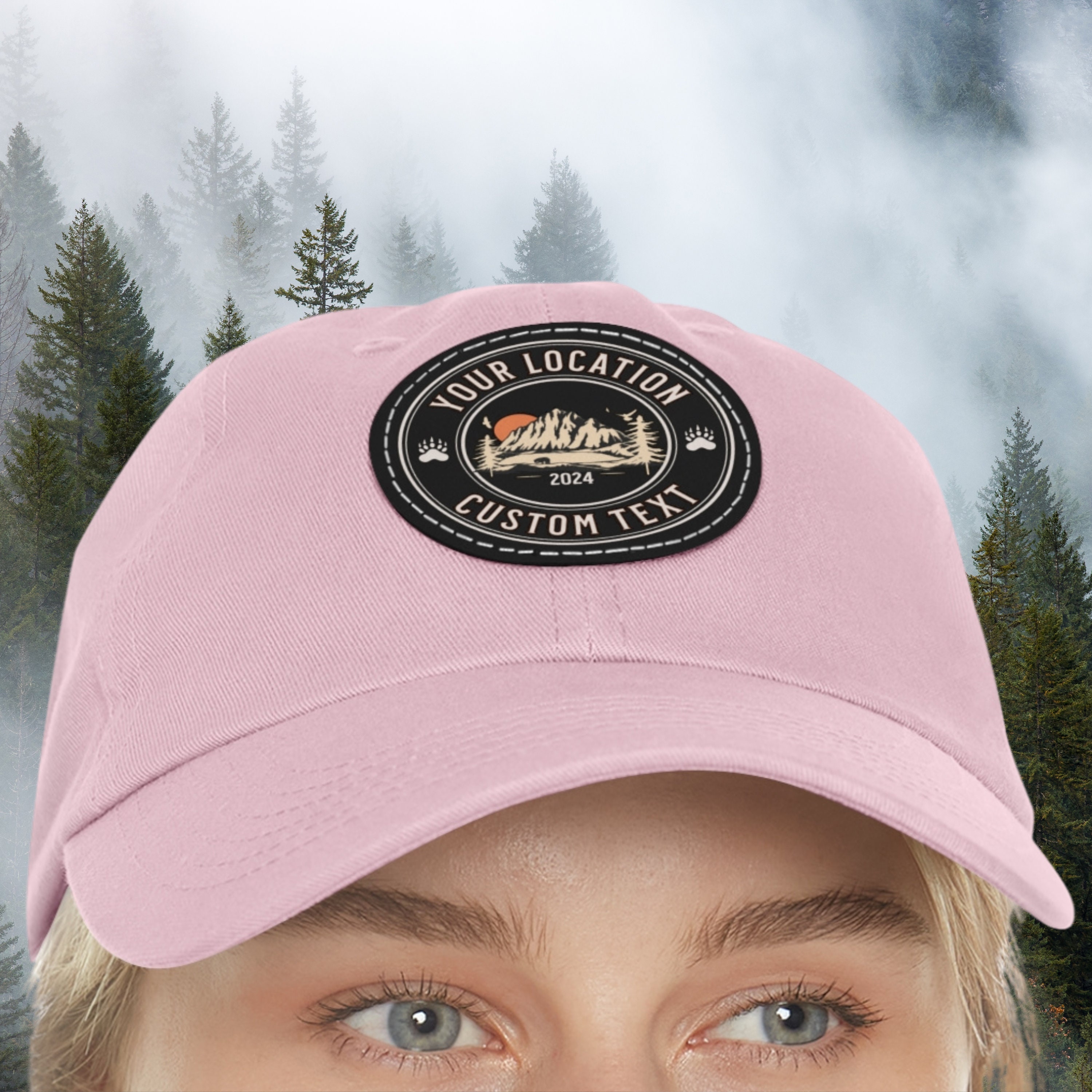 Mountain Hat Cabin Vacation Cap National Park Personalized Travel ...