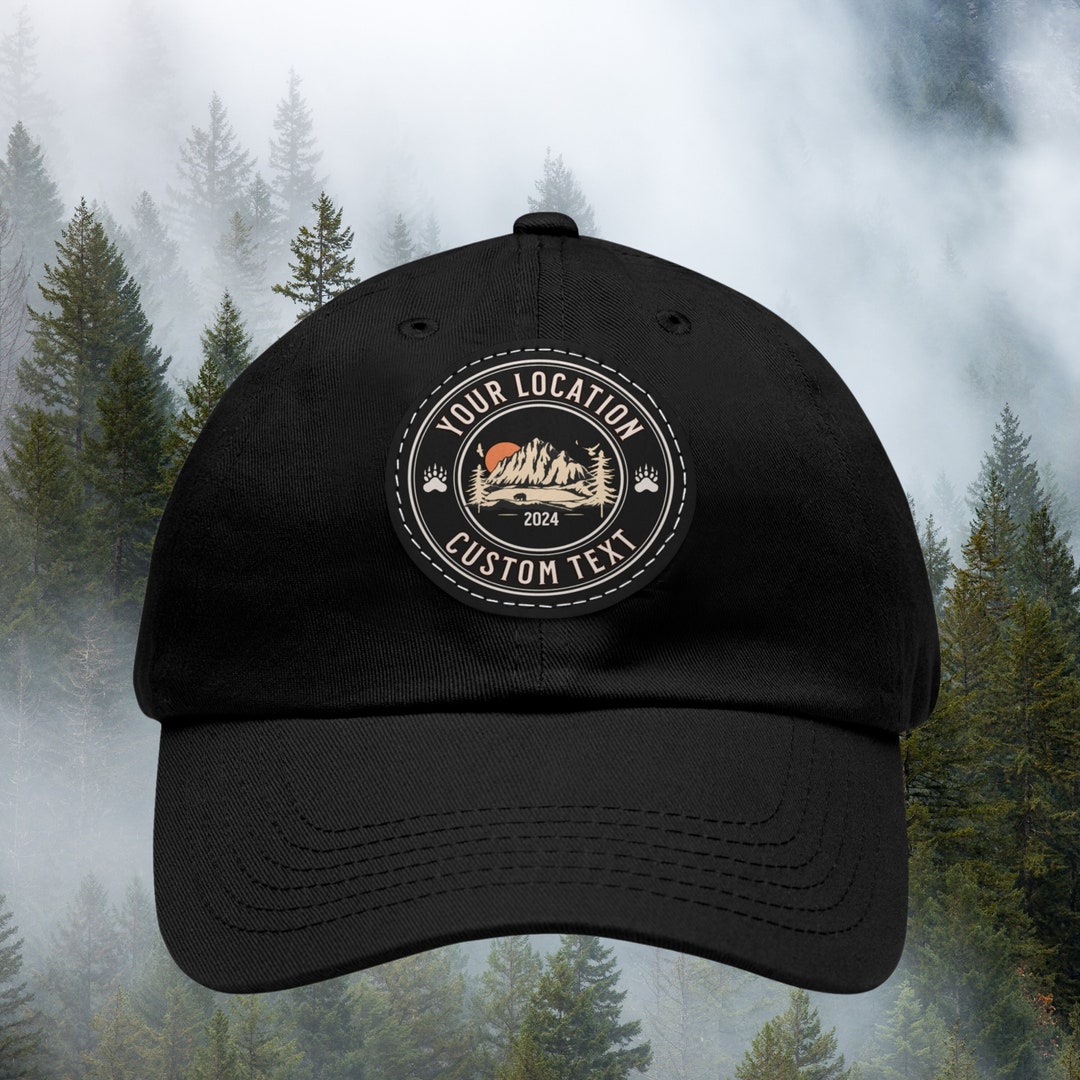 Mountain Hat Cabin Vacation Cap National Park Personalized Travel ...