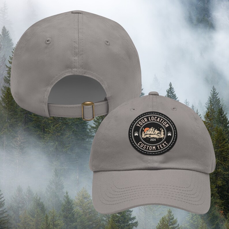 Mountain Hat Cabin Vacation Cap National Park Personalized Travel ...