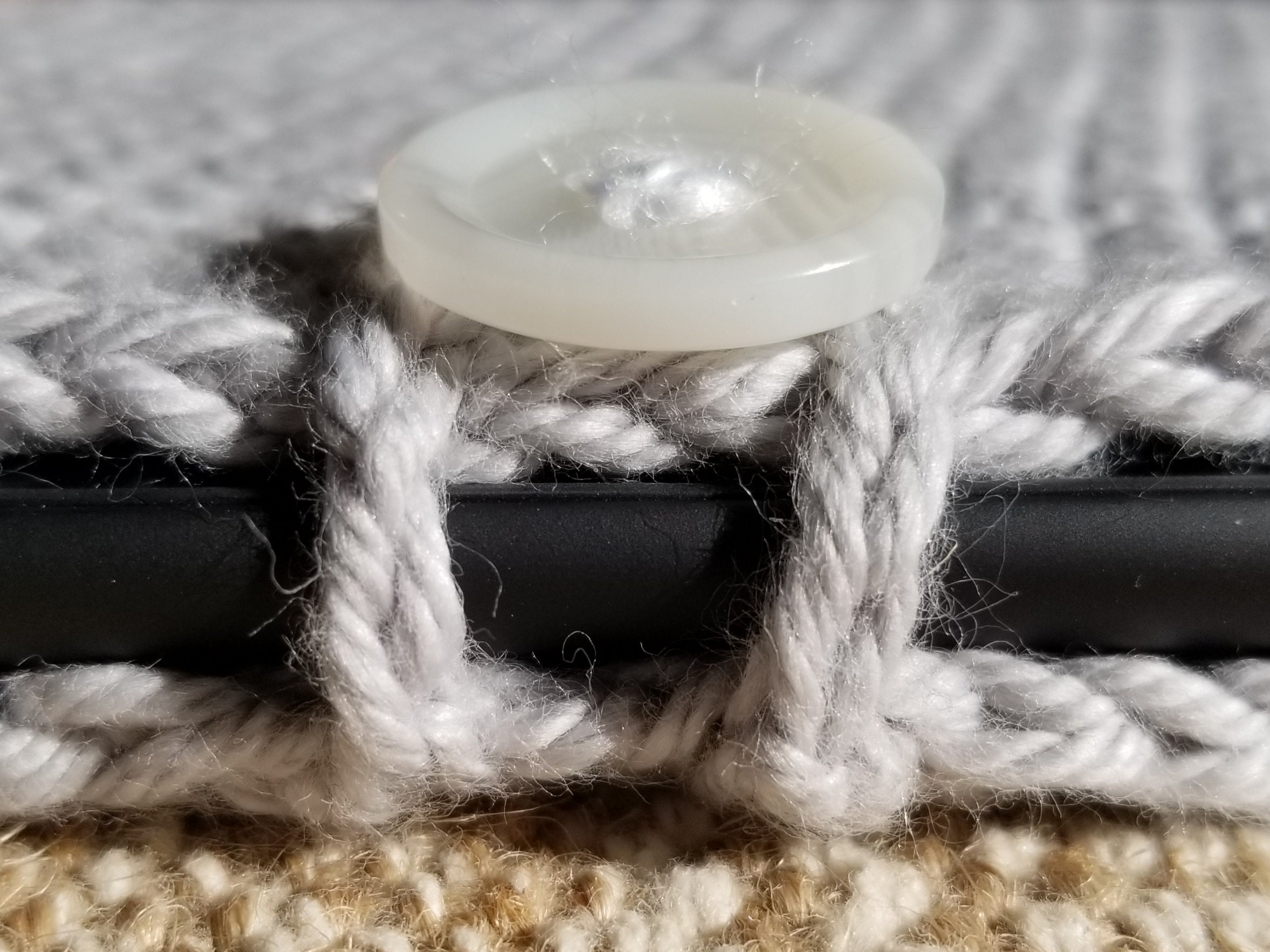 Handmade Knit Crochet Ereader Case Sleeve Pouch Cover With Button Loop ...