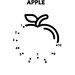 Dot-to-dot Apple Picture for Beginner - Collect the Whole Alphabet Set ...
