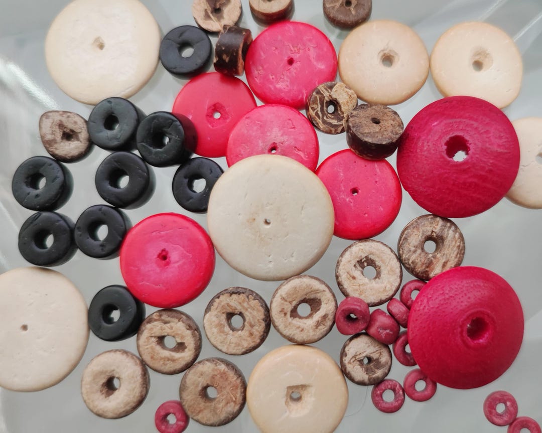 Coconut Wood Washers From 5mm to 20mm and 4 Colors Available. Sold ...